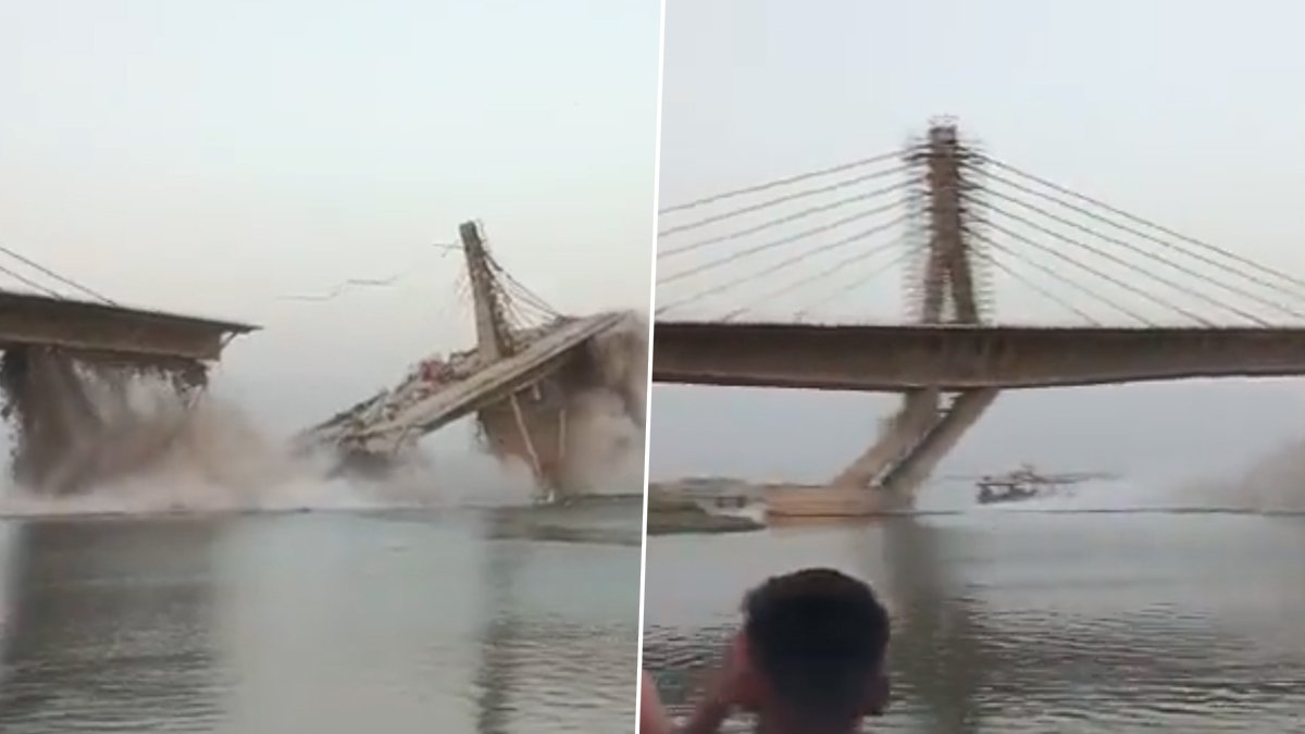 Guard Missing After ₹ 1,700 Crore Bridge Collapses Within Seconds In ...